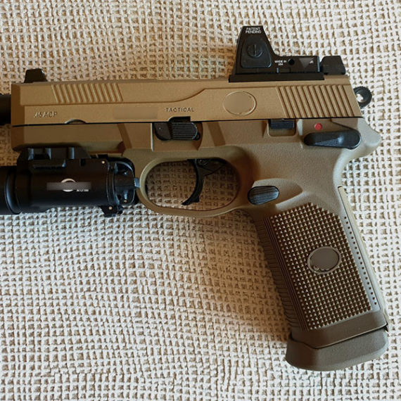 Base de RMR compatible con FNX-45 - Rojo Delta - Impresión 3D